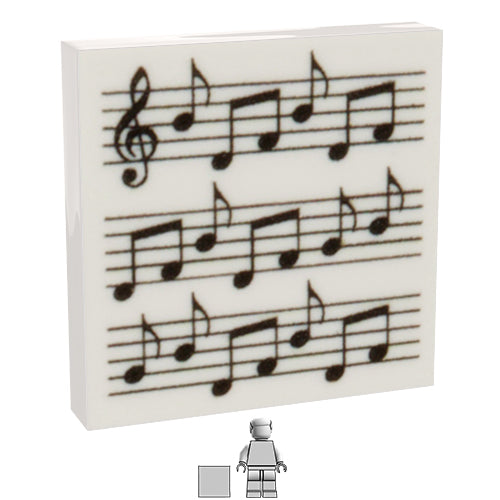 Printed Lego Tiles - Music Sheet – One More Brick LTD