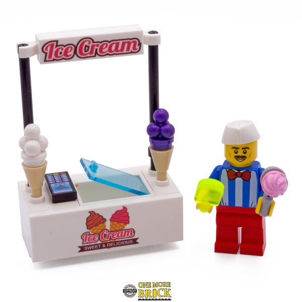 Lego Ice Cream Stand Inc Seller Figure – One More Brick LTD