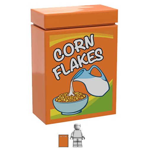 Cornflakes Cereal - Printed Lego part – One More Brick LTD