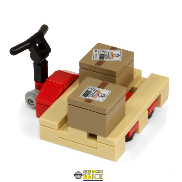 LEGO Pallet Truck with 2 Parcels & Pallet – One More Brick LTD