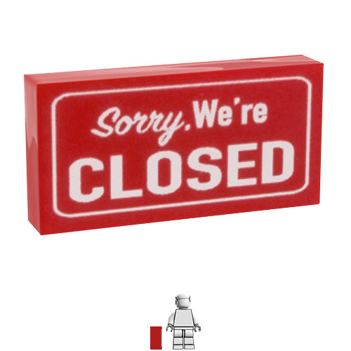 Printed Lego Tiles - Shop Closed – One More Brick LTD