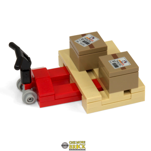 LEGO Pallet Truck with 2 Parcels & Pallet – One More Brick LTD