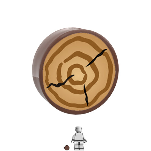 Printed Lego Tiles - Tree Log Stump – One More Brick LTD