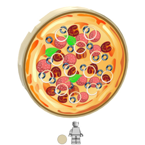 Printed Lego Tiles - Pizza – One More Brick LTD