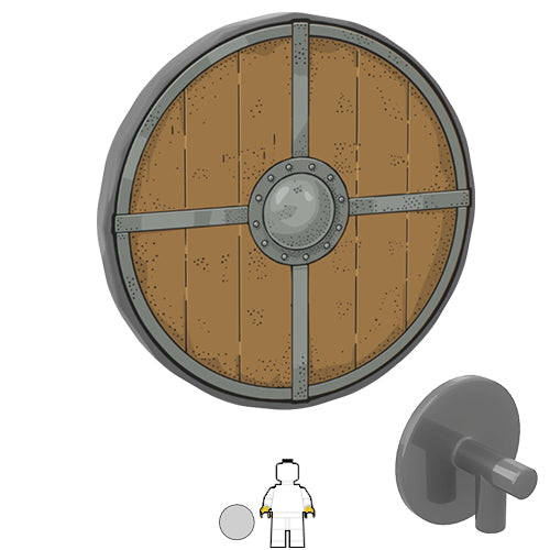 Printed Lego Shields - Round Shield 1 – One More Brick LTD