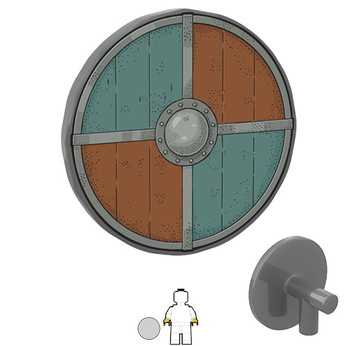 Printed Lego Shields - Round Shield 2 – One More Brick LTD