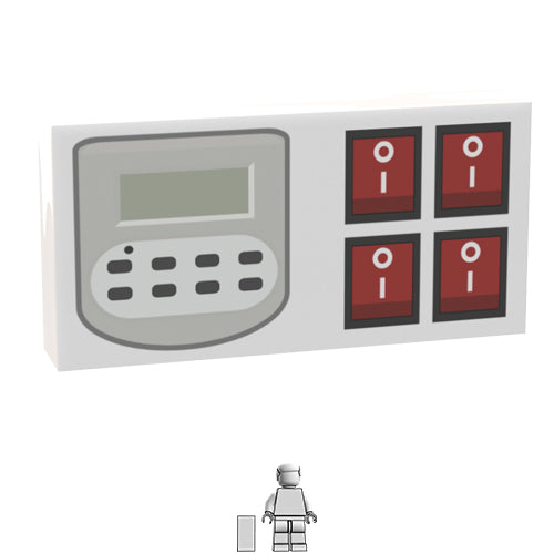 Printed Lego Tiles - Electrical device thermostat – One More Brick LTD