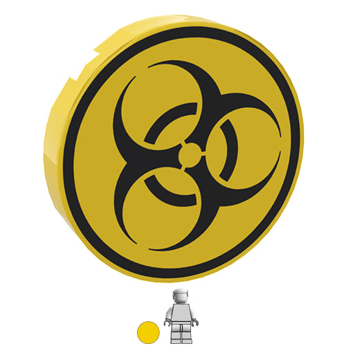 Printed Lego Tiles - Biohazard Sign – One More Brick LTD