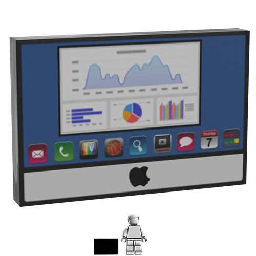 Printed Lego Tiles - Apple Mac Computer Screen – One More Brick LTD