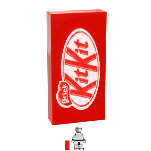 Printed Lego Tiles - Kit Kat Chocolate – One More Brick LTD