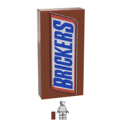 Printed Lego Tiles - Snickers Chocolate – One More Brick LTD