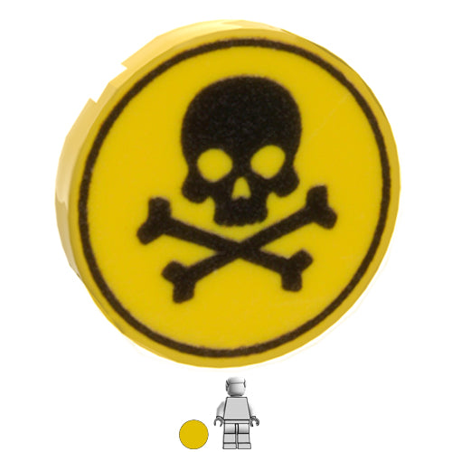 Printed Lego Tiles - Toxic Chemical Sign – One More Brick LTD