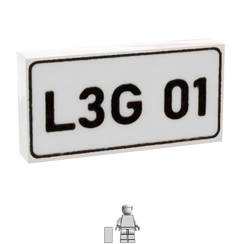 Printed Lego Tiles - Numberplate – One More Brick LTD